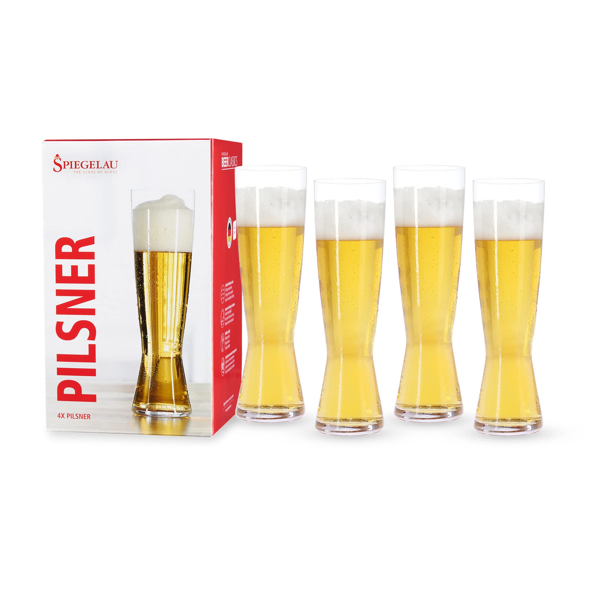 Vaso de Cerveza Lager Set 4 | Casa Casa Regalos