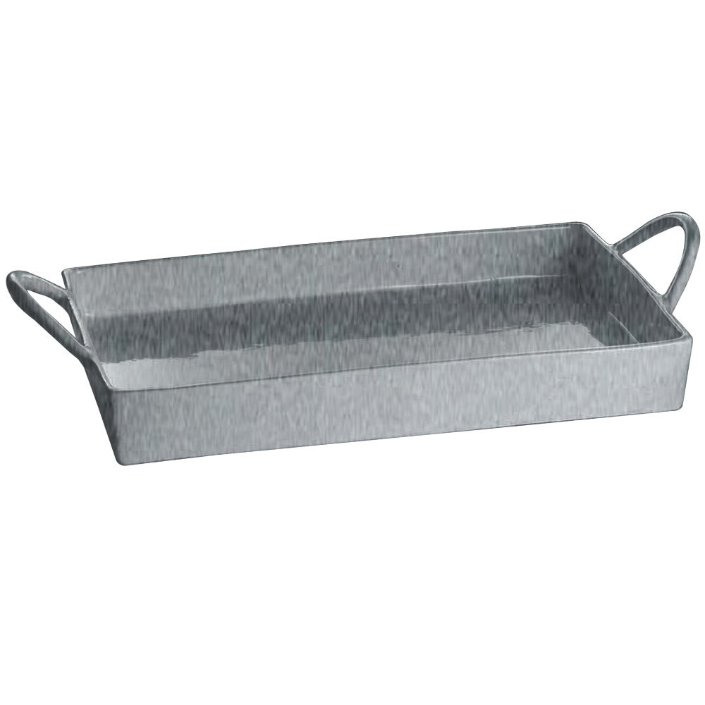 Aluminum Rigge Rect Tray Medium | Casa Casa Regalos