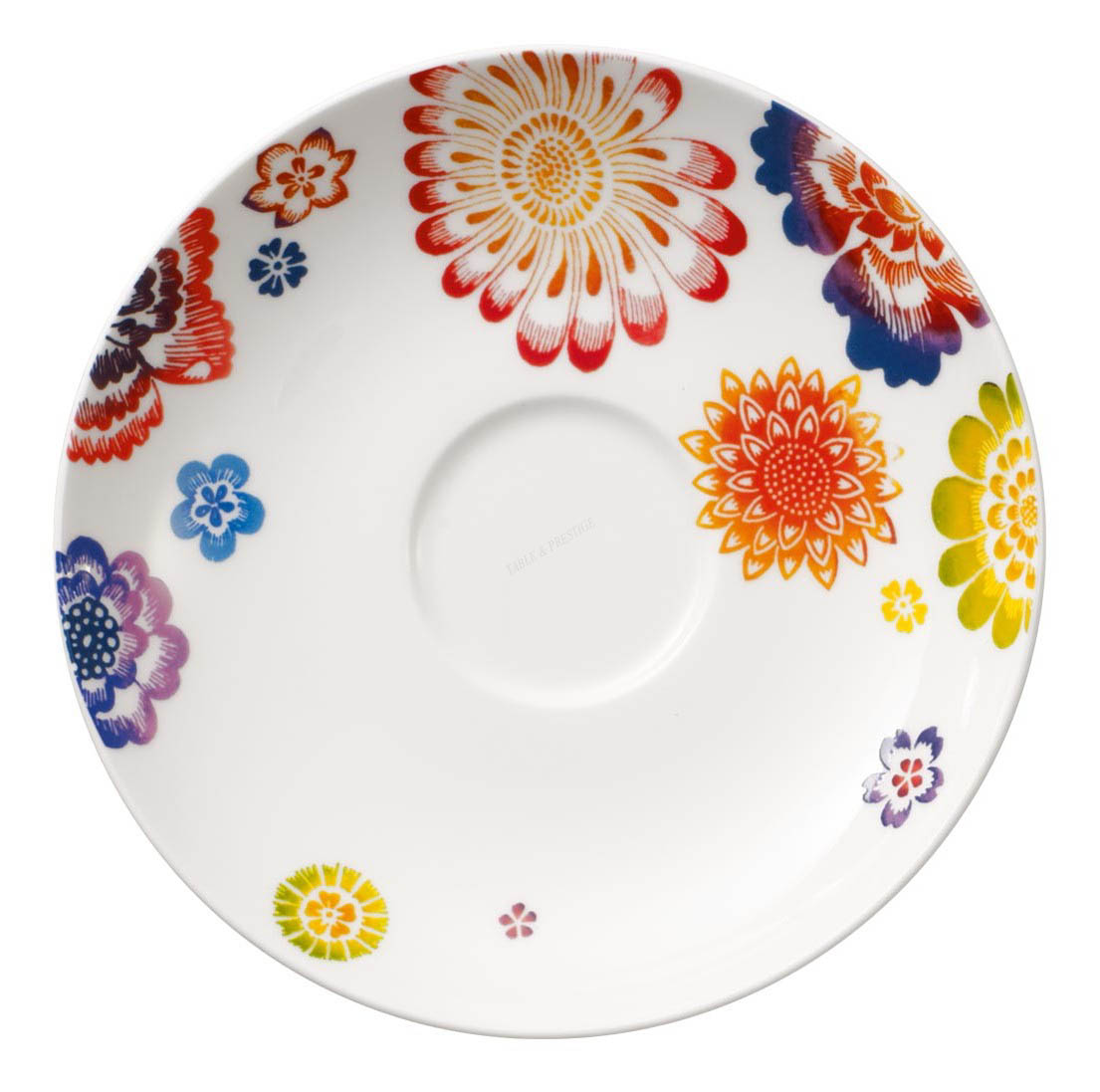 Anmut Bloom Plato Para Taza Café | Casa Casa Regalos